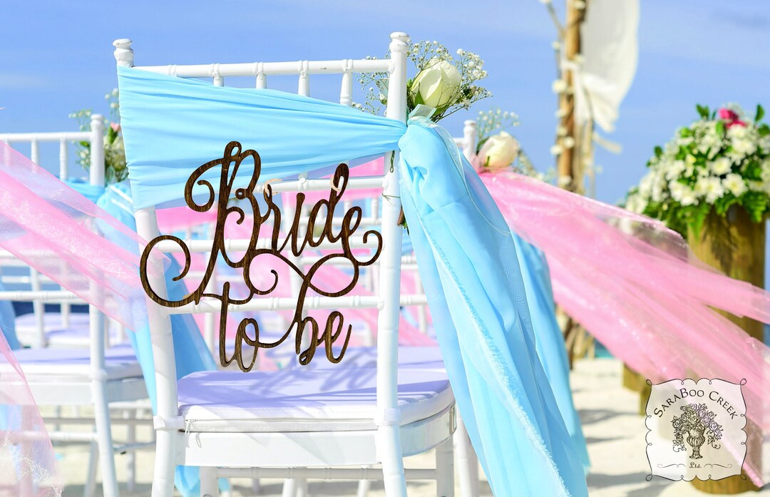 Bride to Be Sign Bridal Shower Chair - Wood Decoration for Wedding ...