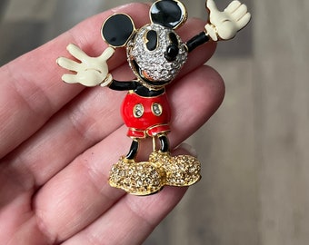 Swarovski Crystal Mickey Mouse - Etsy