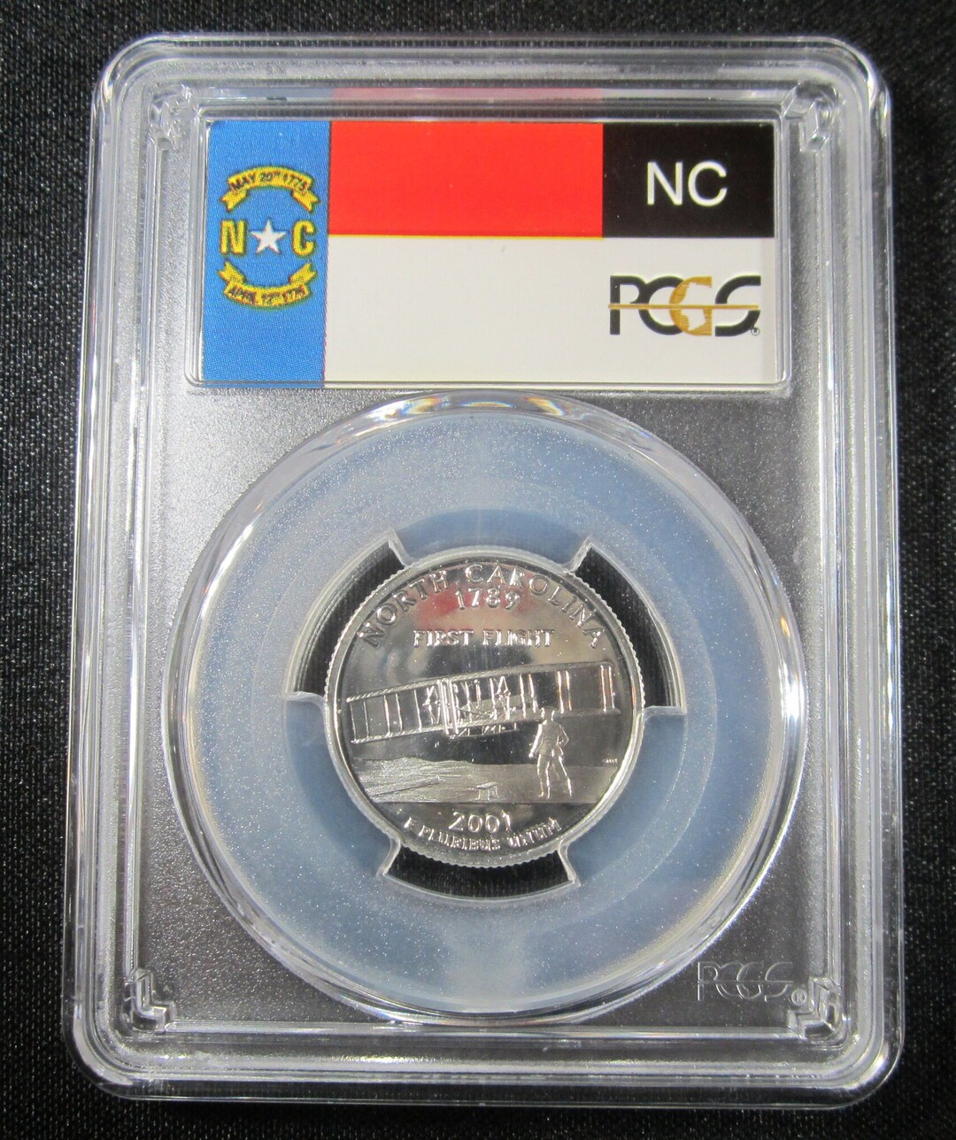 2001 S Proof Silver North Carolina State Quarter Graded PR69DCAM by ...