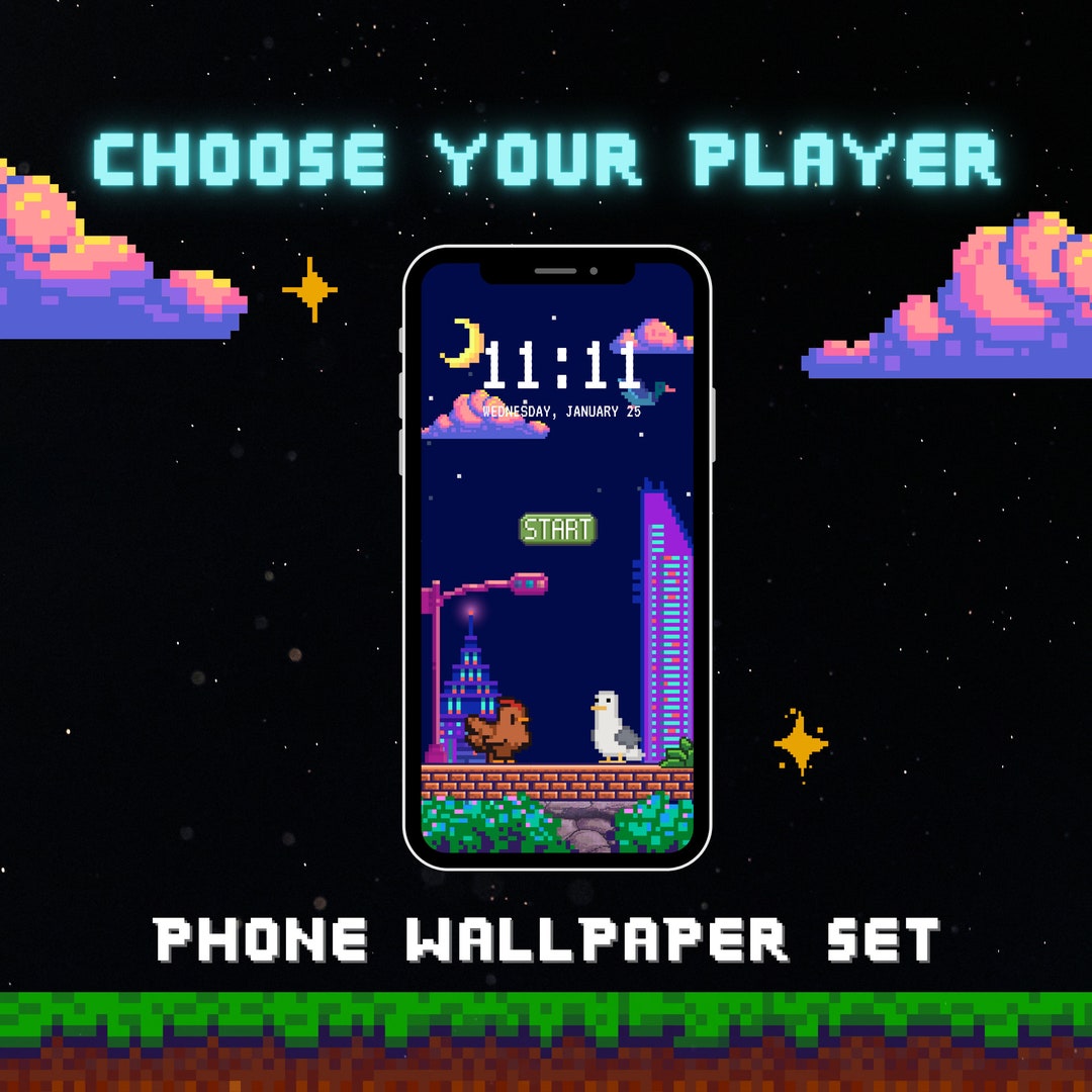 Choose Your Player Wallpaper Pack | Video Game Art | Pixel Art ...