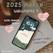2025 March Calendar iPhone Wallpaper | Cute iPhone Wallpaper, Minimal ...