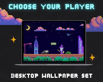 Choose Your Player Wallpaper Pack | Video Game Art | Pixel Art ...