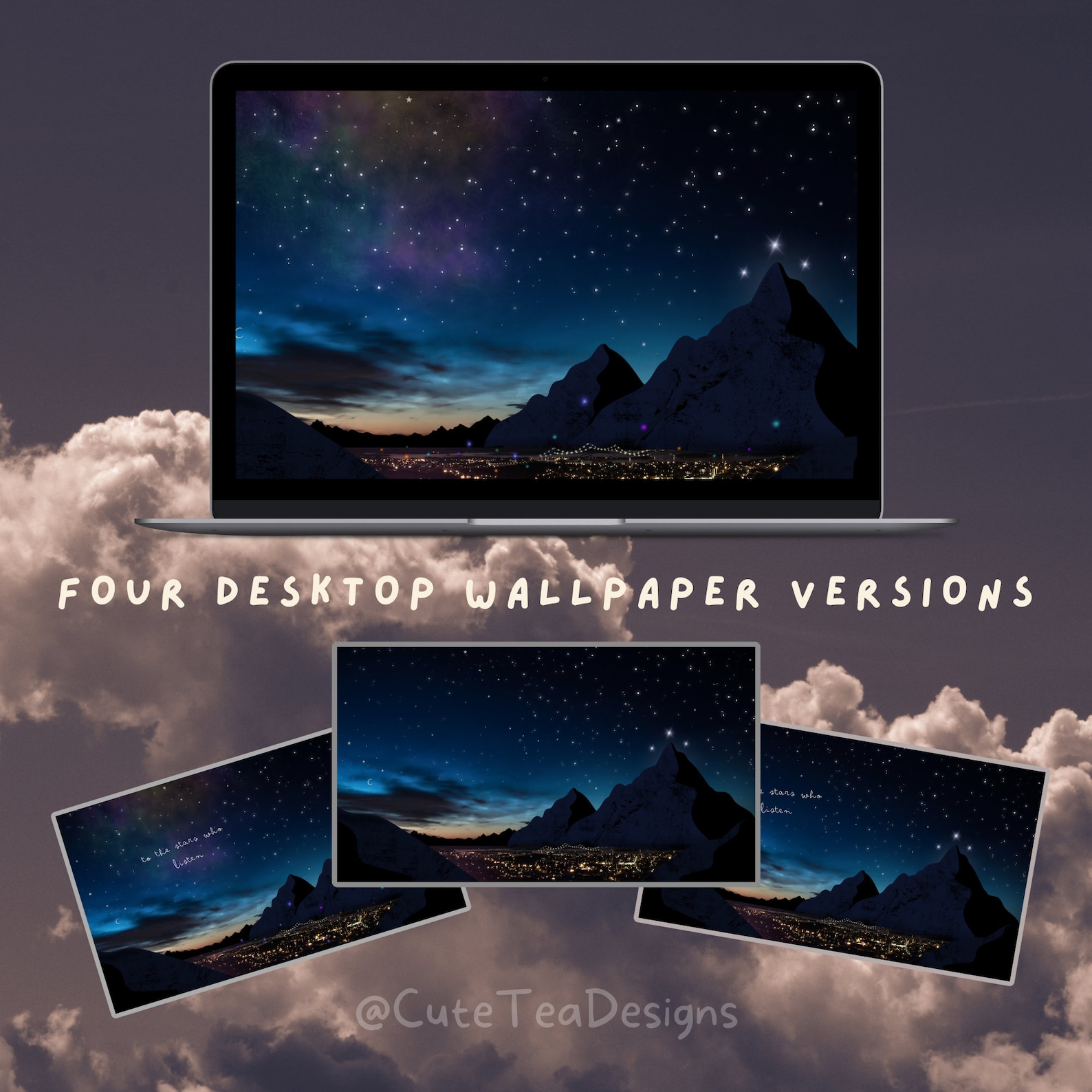 Velaris City of Starlight Desktop Wallpaper: ACOTAR Bookish Screensaver ...