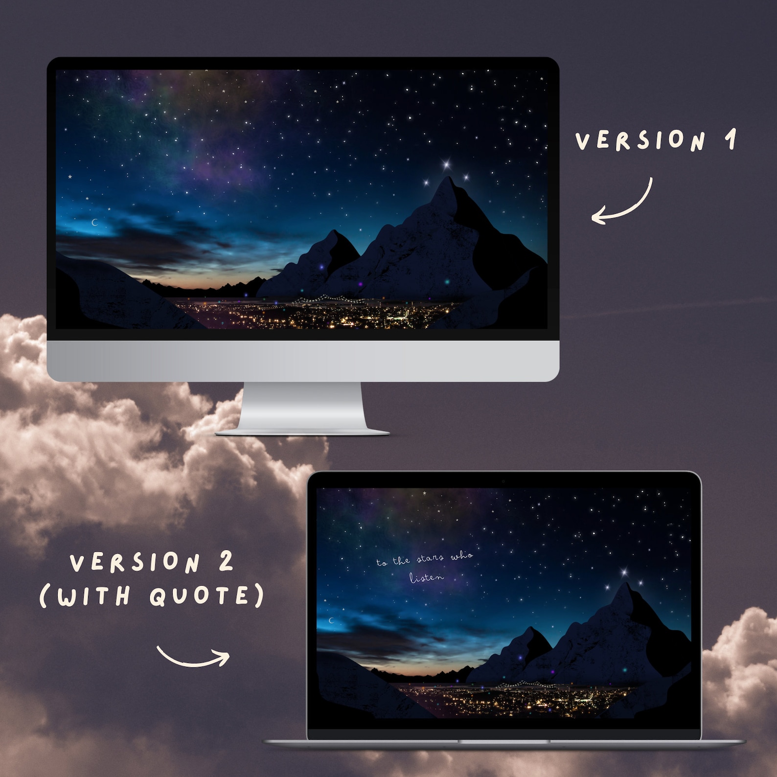 Velaris City of Starlight Desktop Wallpaper: ACOTAR Bookish Screensaver ...