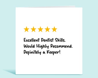 Printable Thank You Card for Your Dentist 5x7 Cute Tooth - Etsy