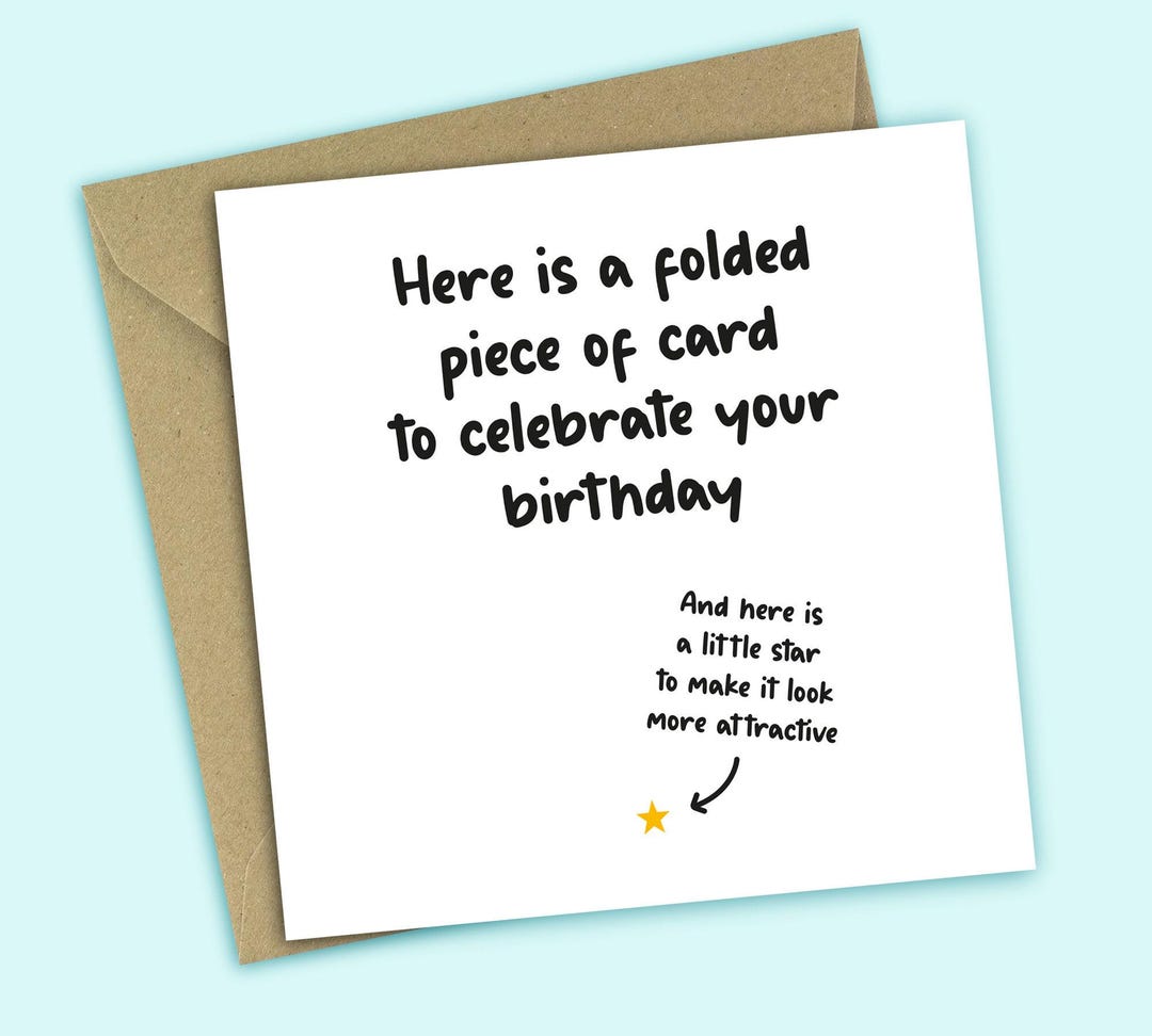 Funny Birthday Card: Humorous Greeting Card - Etsy