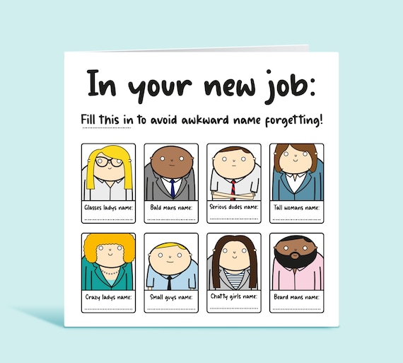 In Your New Job Good Luck in Your New Job Congratulations - Etsy
