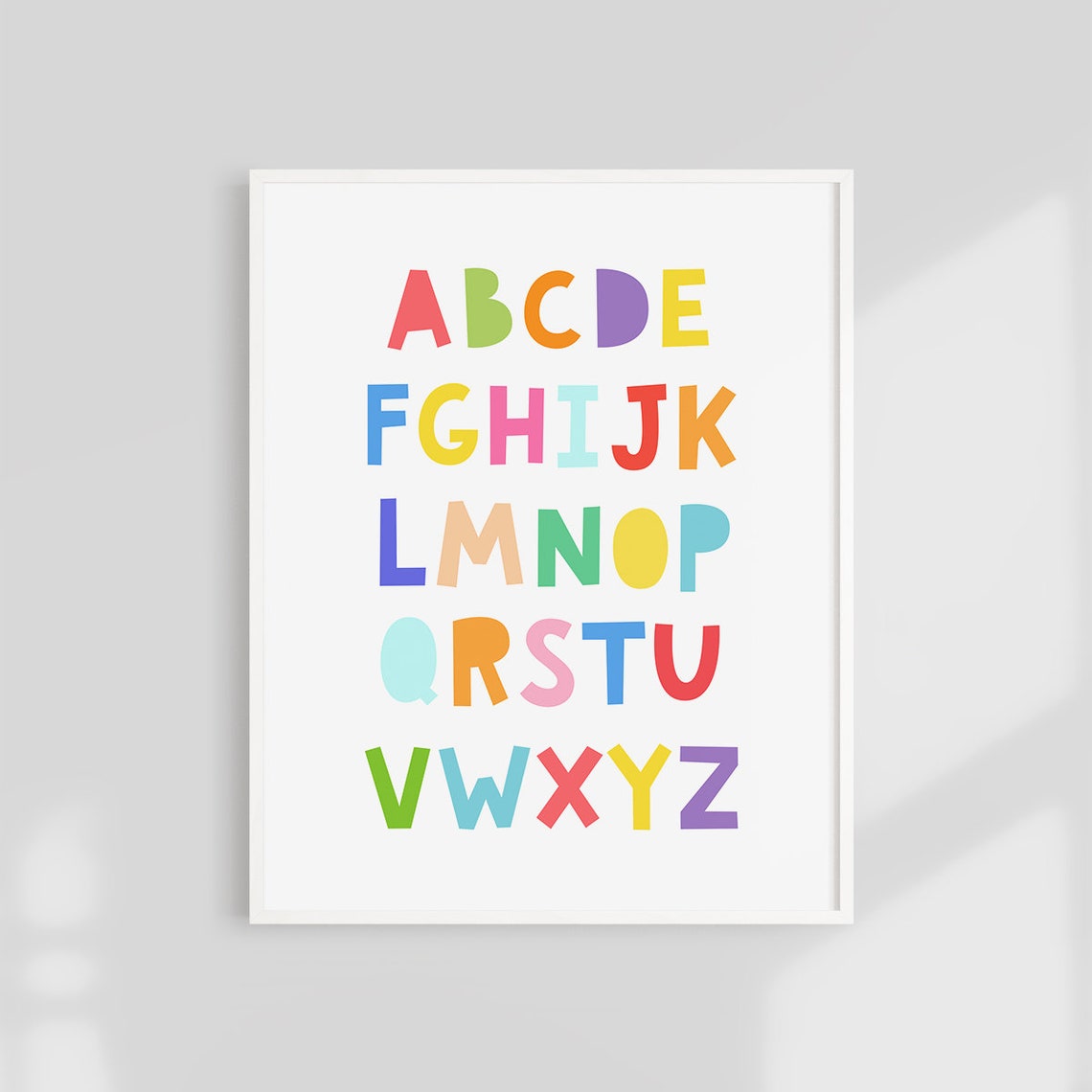 Alphabet Print ABC Nursery Decor Educational Print ABC | Etsy