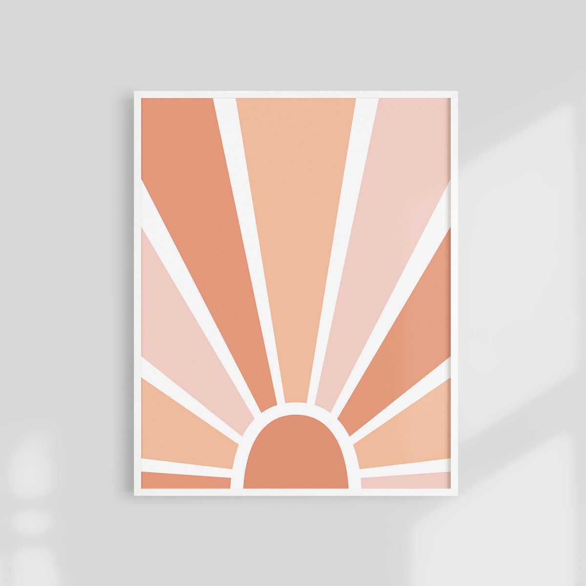 Boho Sun Print Modern Sunshine Print Abstract Sun Wall Art | Etsy