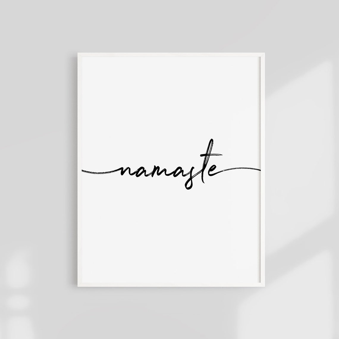 Namaste Print Namaste Sign Namaste Poster Yoga Wall Art | Etsy