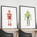 Robot Wall Art Robot Printable Set of 6 Prints Boys Room - Etsy