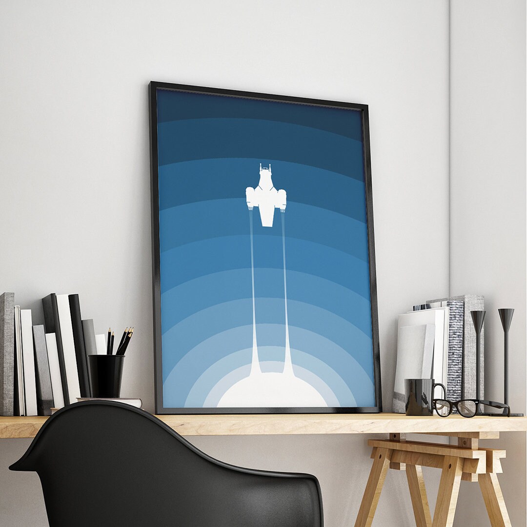 Razor Crest Print Star Wars Poster Razor Crest Art | Etsy