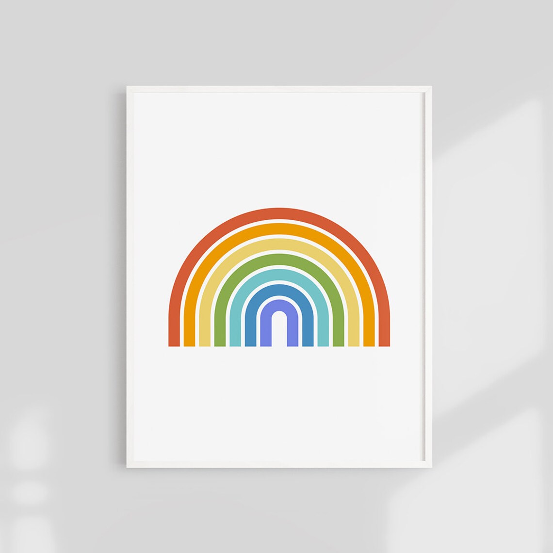 Rainbow Print Rainbow Poster Raibow Printable Children Room - Etsy
