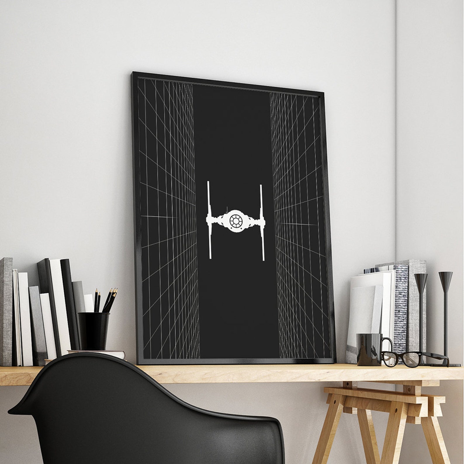 Star Wars Prints Set of 2 Prints X-wing Print Tie Fighter - Etsy