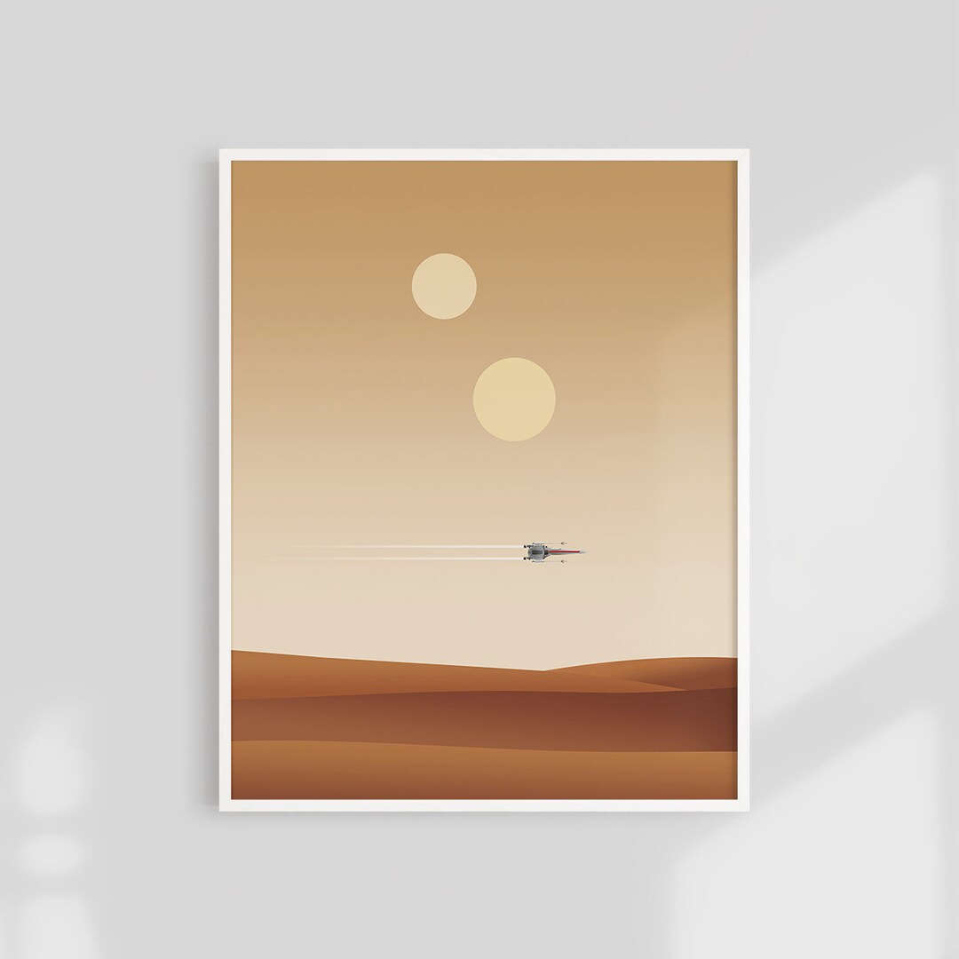 Star Wars Poster, Space Wall Art, Star Wars Print, Minimalist Print Art ...
