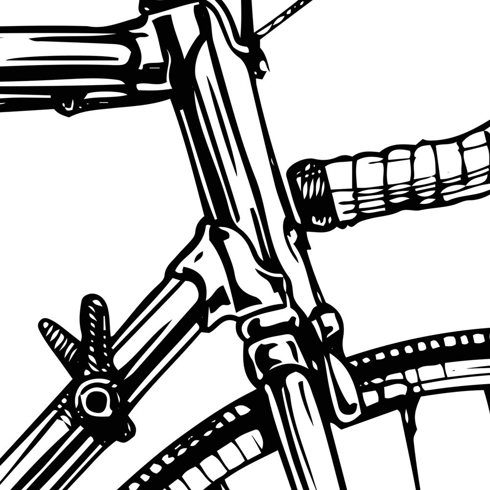 Bike Poster Bicycle Print Set of 2 Prints Bicycle Wall Art | Etsy