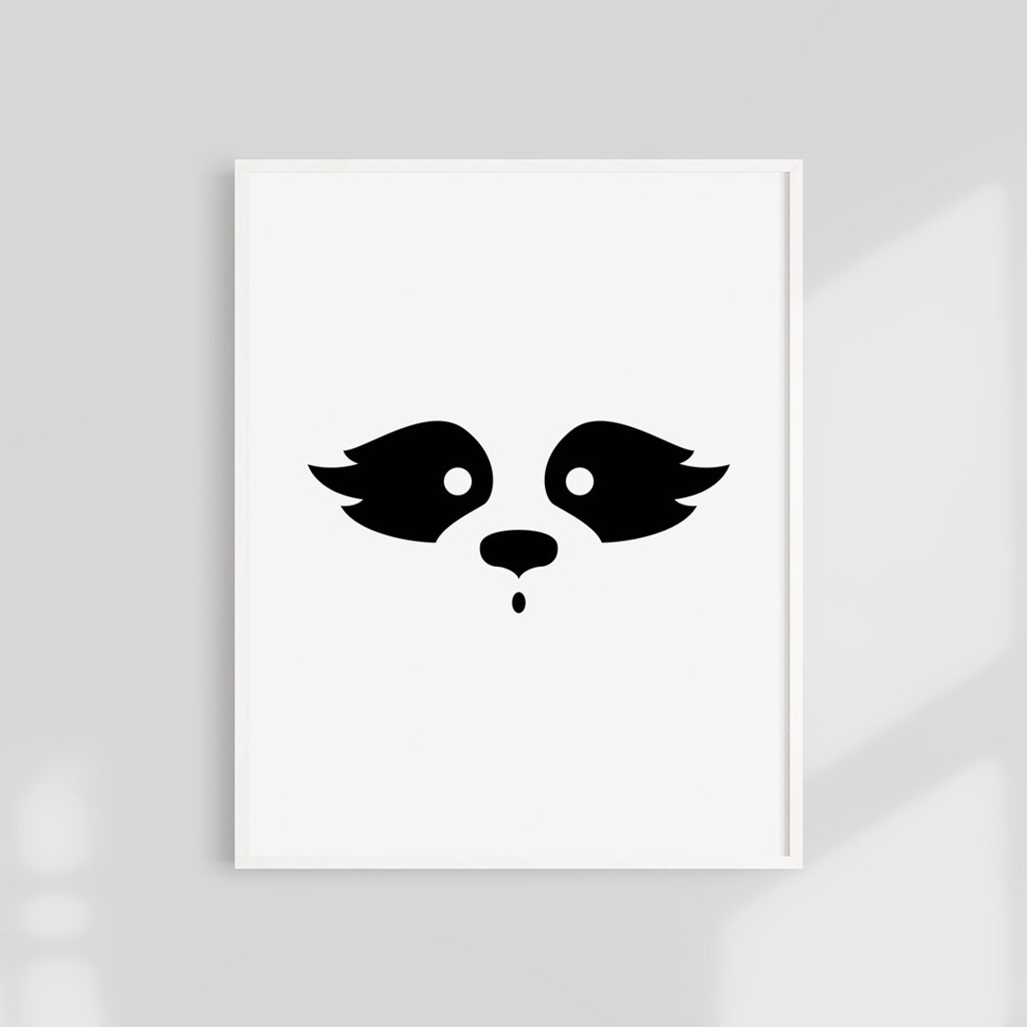 Raccoon Print Nursery Animals Forest Animal Raccoon Poster | Etsy