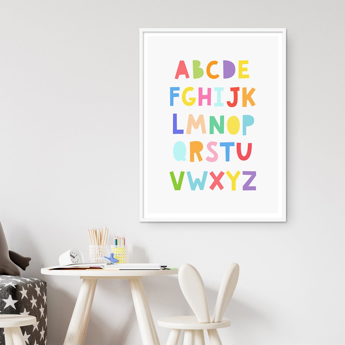 Alphabet Print ABC Nursery Decor Educational Print ABC | Etsy