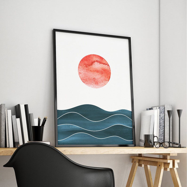 Sunset Print Sunrise Print Sunset Printable Ocean Print - Etsy