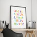 Alphabet Print, ABC Nursery Decor, Educational Print, ABC Printable ...