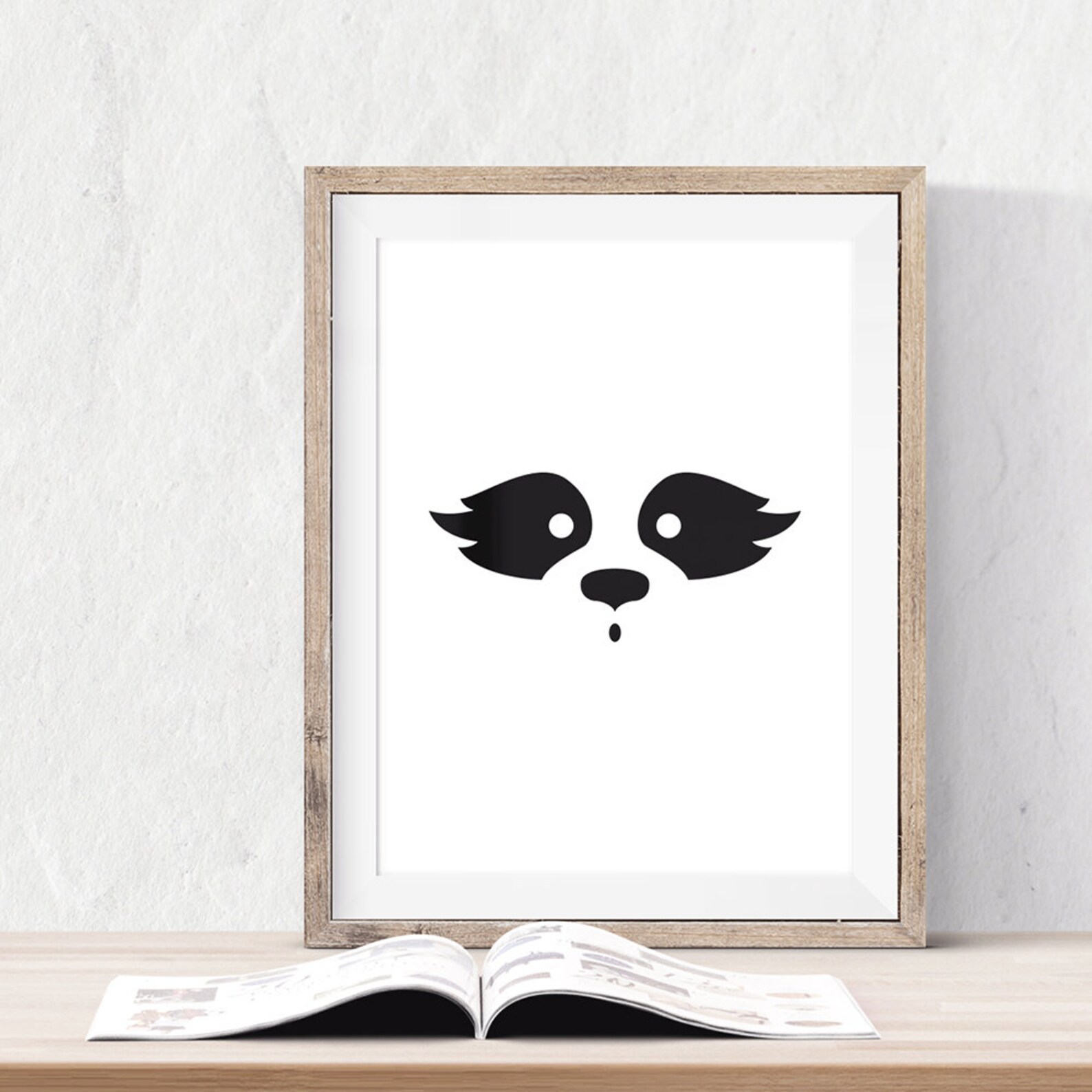 Raccoon Print Nursery Animals Forest Animal Raccoon Poster - Etsy