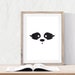 Raccoon Print, Nursery Animals, Forest Animal, Raccoon Poster, Raccoon ...