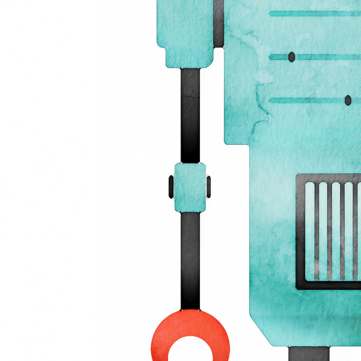 Robot Print Robot Posters Set Of 2 Prints Boys Room Decor | Etsy