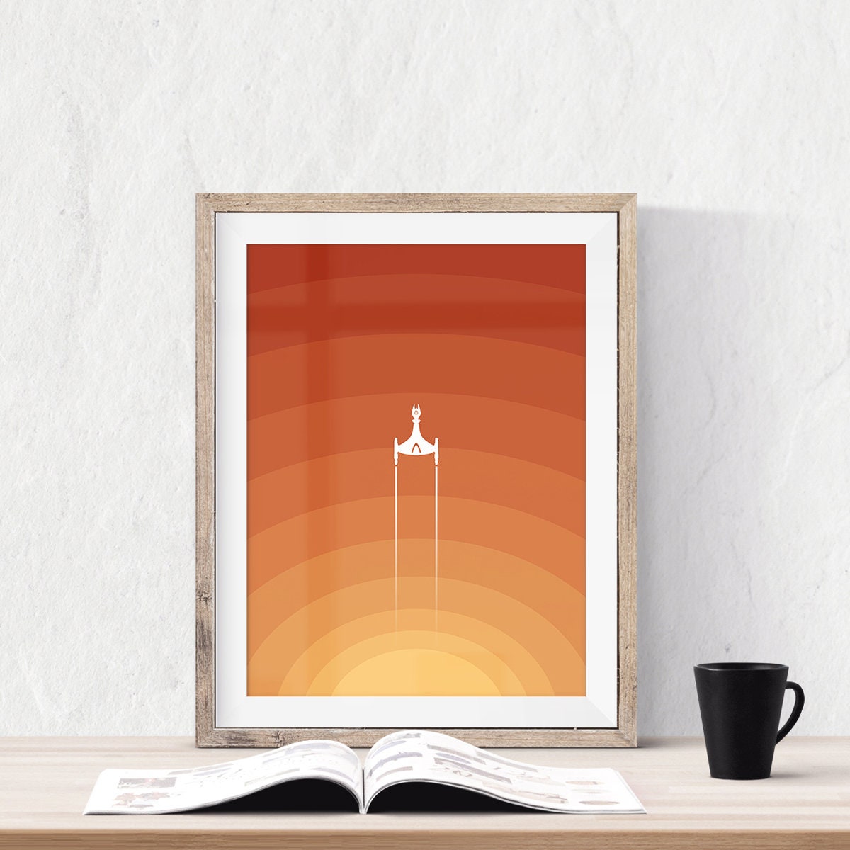 Space Wall Art Star Trek Print Minimalist Space Poster Star | Etsy