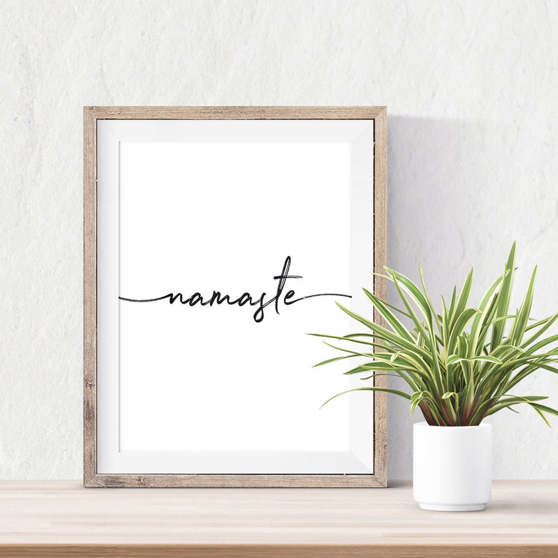 Namaste Print Namaste Sign Namaste Poster Yoga Wall Art | Etsy