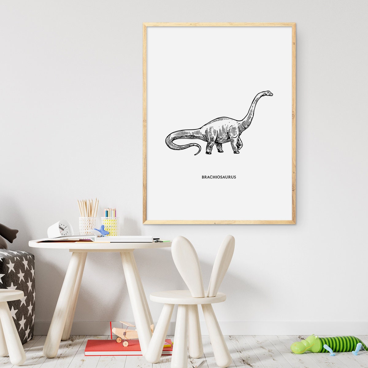 Dinosaur Print Dinosaur Poster Nursery Decor Kids Wall Art - Etsy