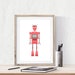 Kids Robot Art Robot Room Decor Robots Wall Art Set of 4 - Etsy