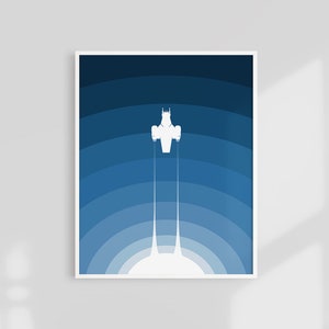 Razor Crest Print, Star Wars Poster, Razor Crest Art, Spaceship ...