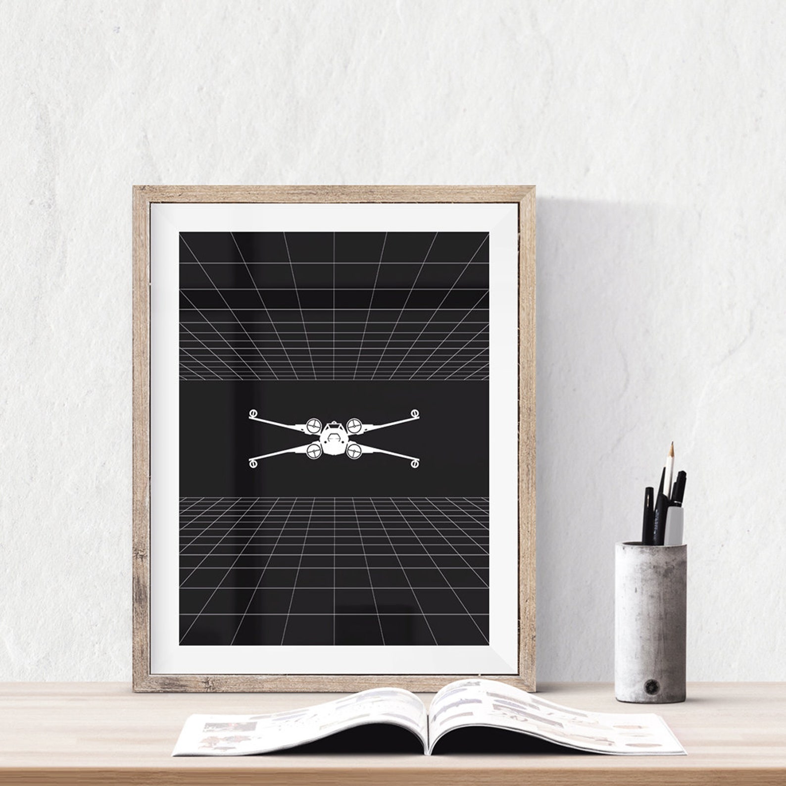 Star Wars Prints Set of 2 Prints X-wing Print Tie Fighter - Etsy