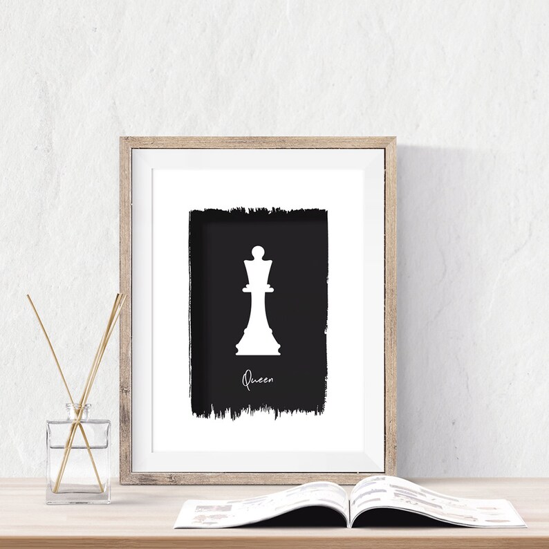 King Queen Print Chess Printable Chess Print Anniversary - Etsy