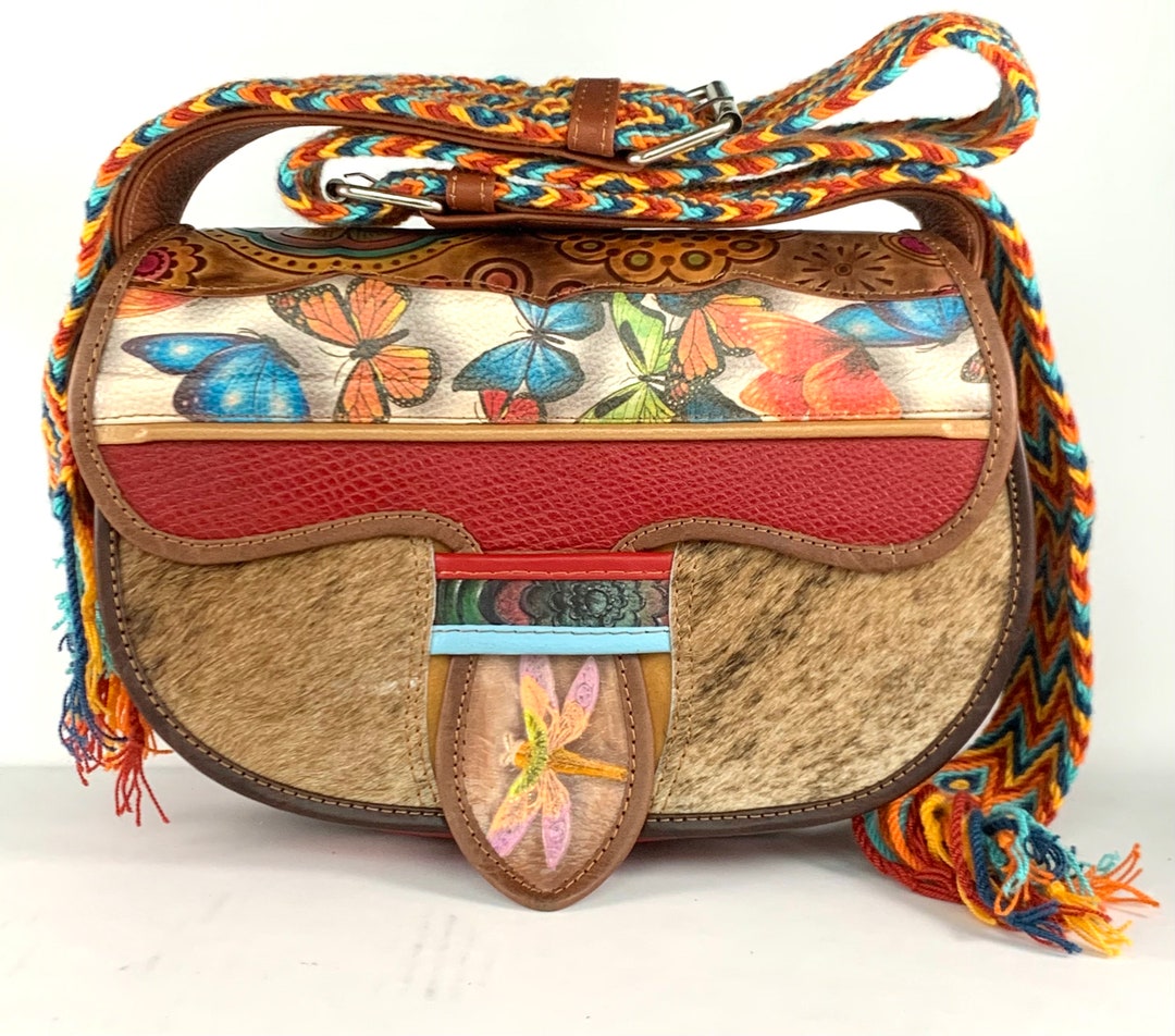 Genuine Leather Bag, Leather Handbag, Colombian Handbag, Handmade ...