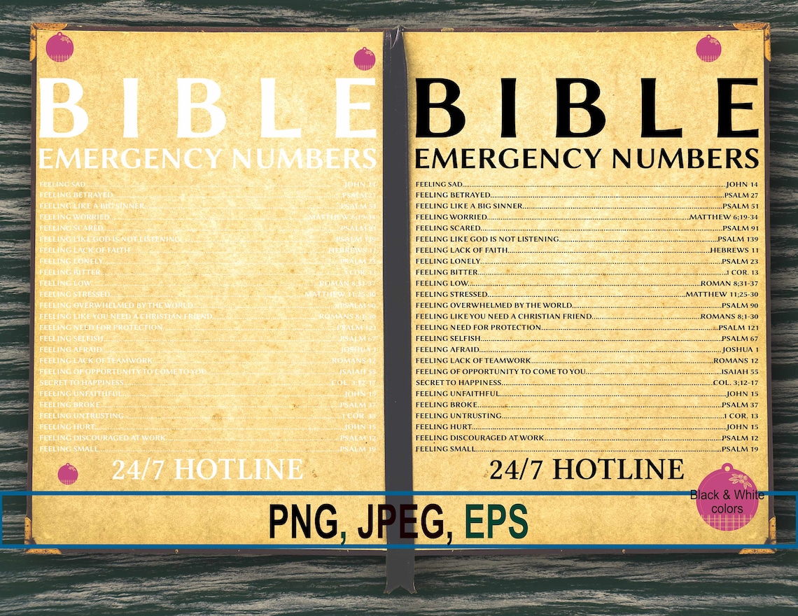 Bible Emergency Numbers PNG, Bible Emergency Hotline, Jesus Numbers ...