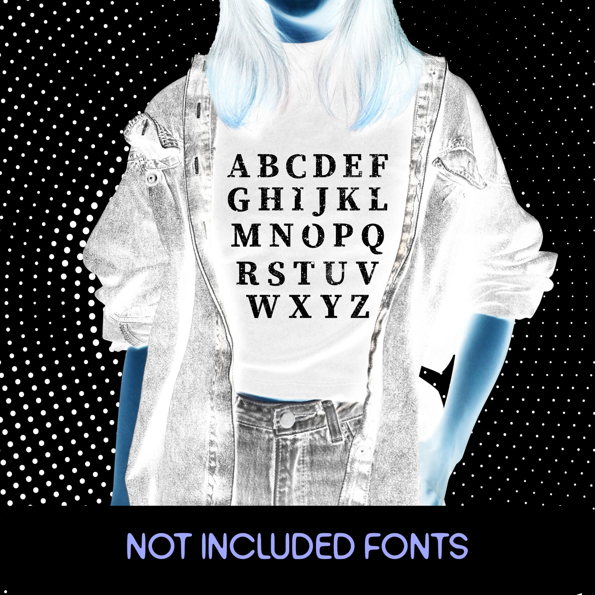 Grunge Distressed Alphabets Silhouette Svg,vintage Retro Design Gift ...