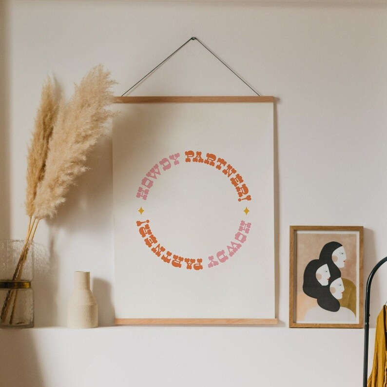 Howdy Partner Print, Printable Wall Art, Country Western Print ...