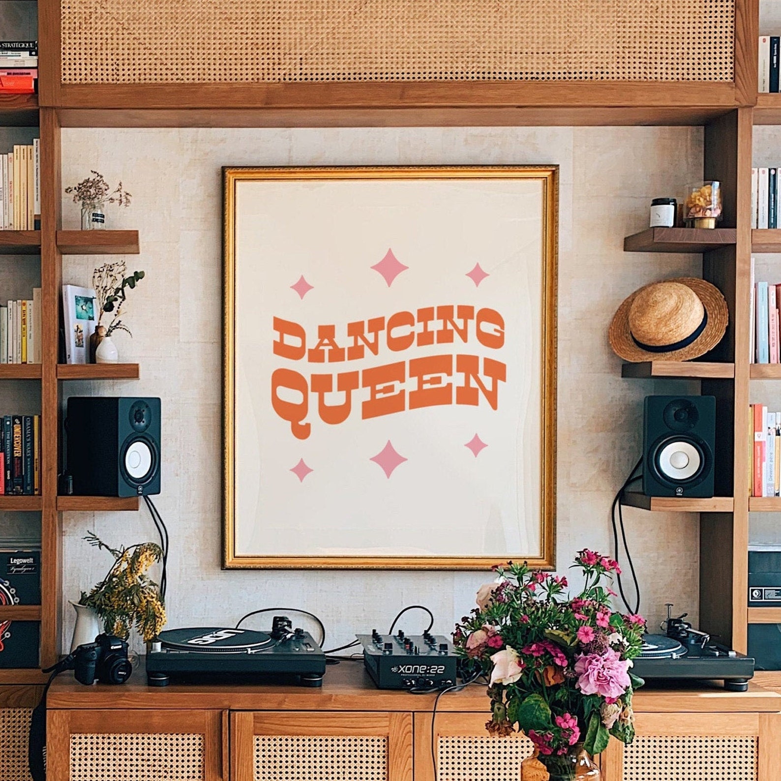 Dancing Queen Print Printable Wall Art Disco Art - Etsy