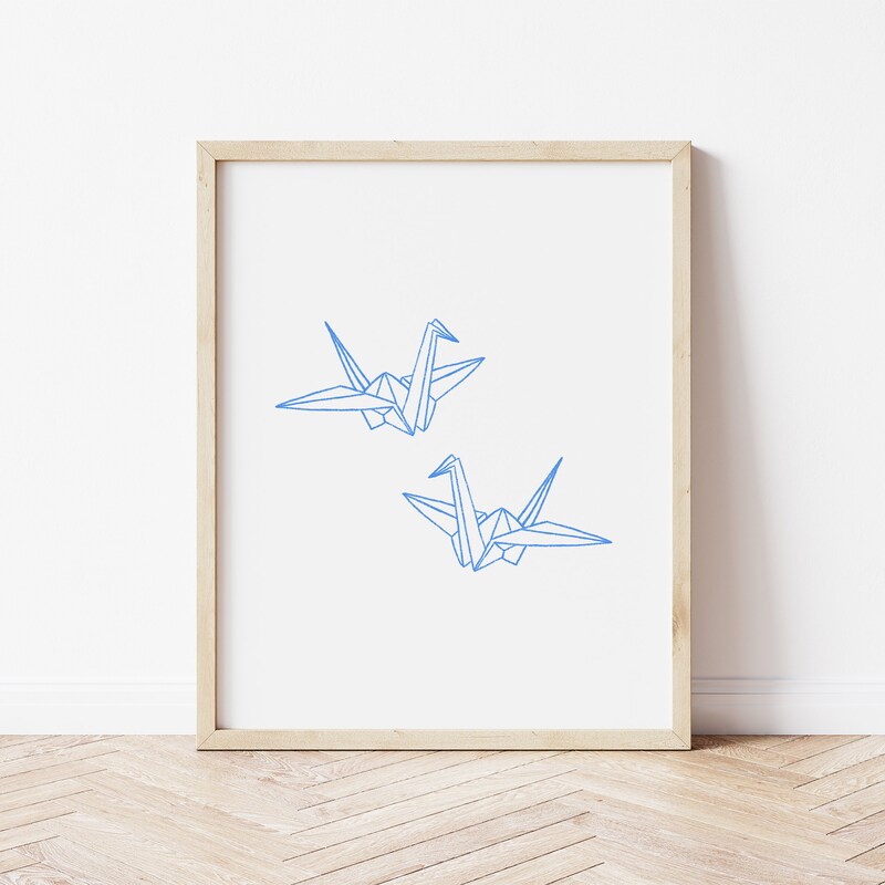 Origami Crane Print - Etsy