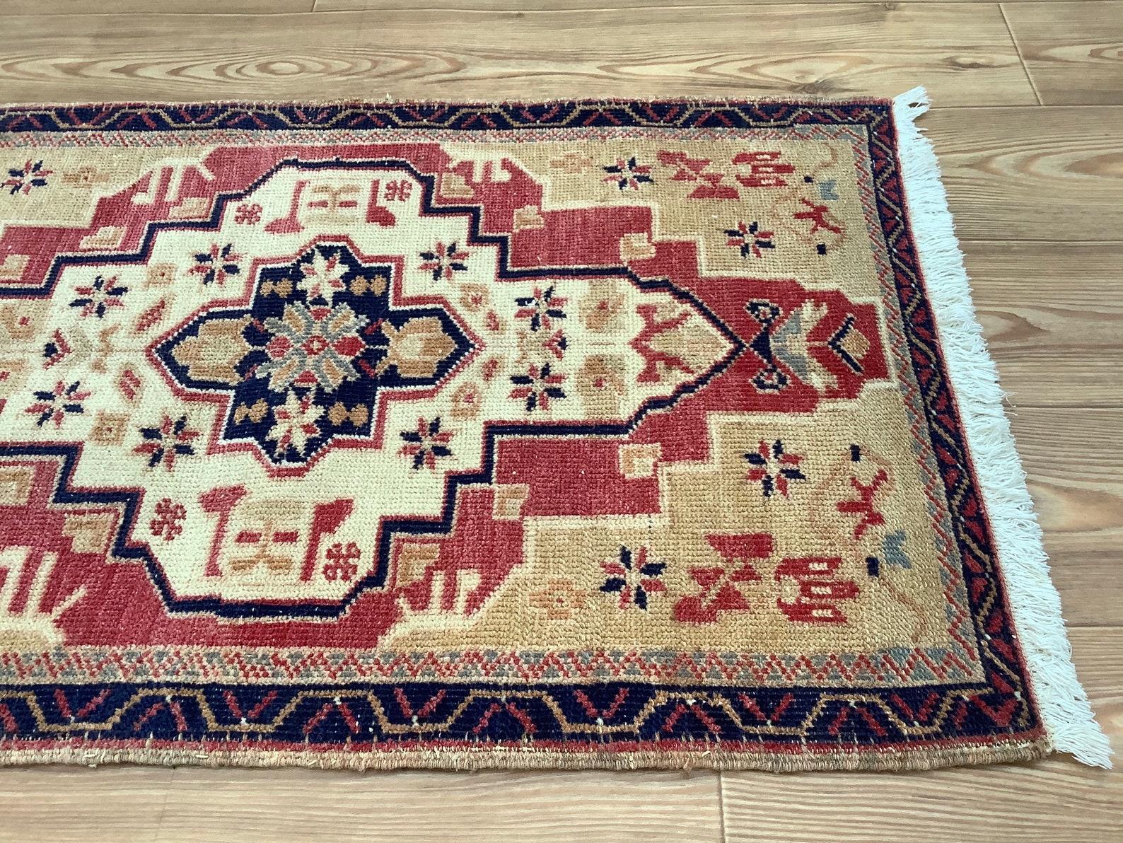 20x34/vintage Mini Rug /distressed Small Rug/oushak Rug/turkish Small ...