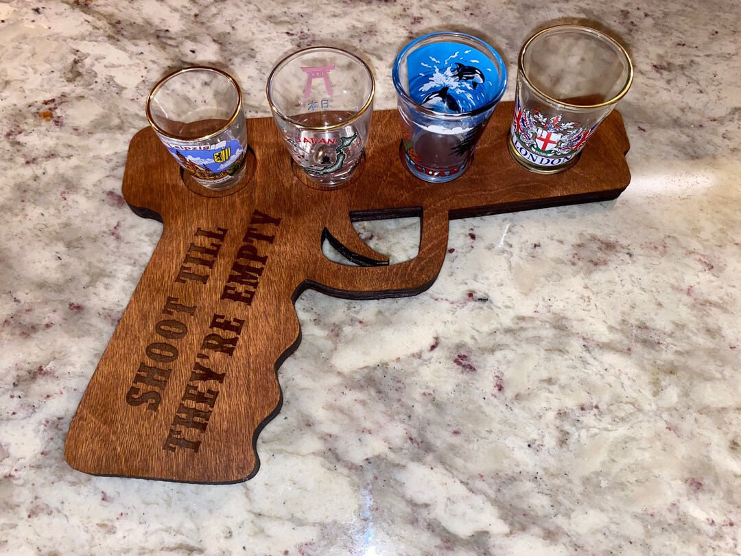 Pistol Shot Tray Digital File - Etsy