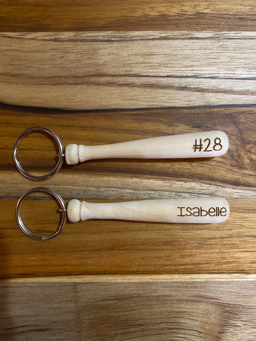 Personalized Baseball Softball Bat Keychain - Etsy
