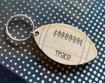 Football Keychain - Etsy