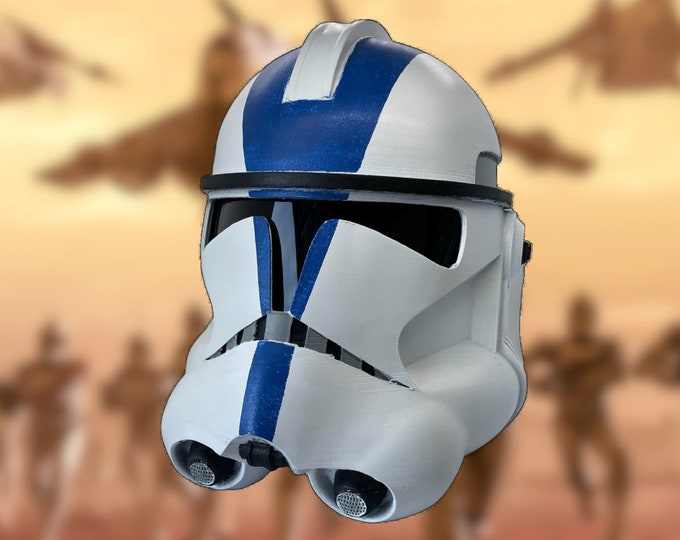 Clone Trooper Phase II 3D Printed Helmet (501st) for Cosplay or Display ...
