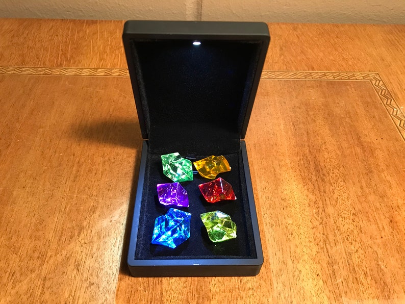 Avengers: Endgame INFINITY STONES W/ L.E.D. CASE | Etsy
