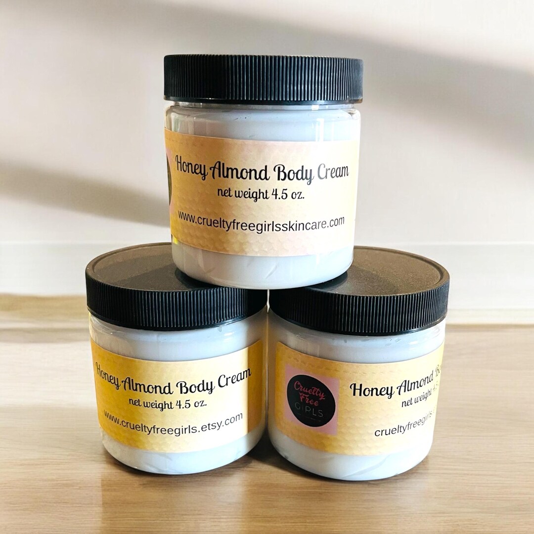 Honey Almond Body Cream, Body Lotion, Thick and Creamy, Skin Nourishing ...