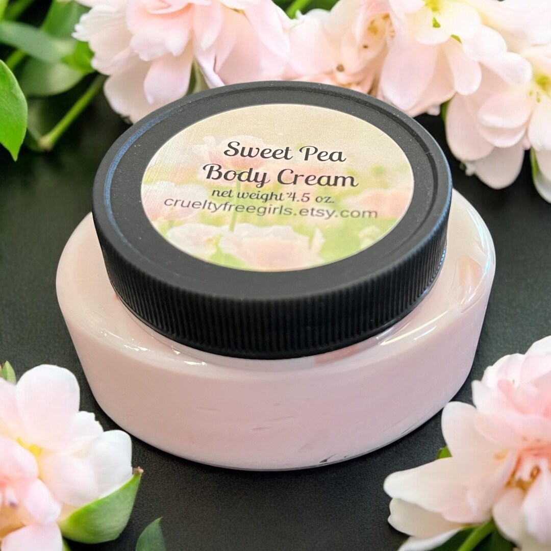 Sweet Pea Body Cream, Dry Skin Relief, Moisturizing Body Cream ...