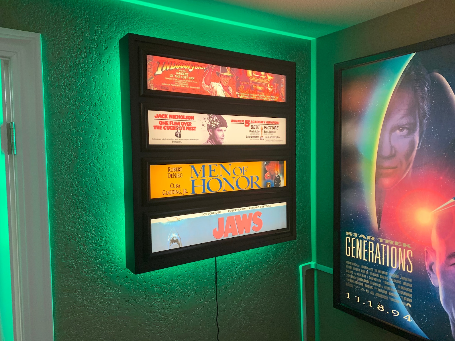 5x25 Movie Mylar Light Box With 4 Snap Frames and Wifi - Etsy