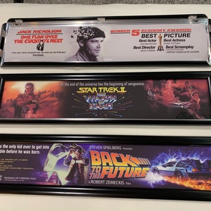 TWO 2.5"x11" Mylar Movie Poster Snap Frame From the Movie Poster Light ...